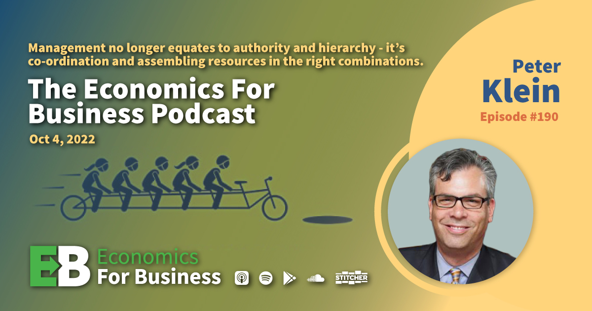 190. Peter Klein: Why Managers Still Matter: